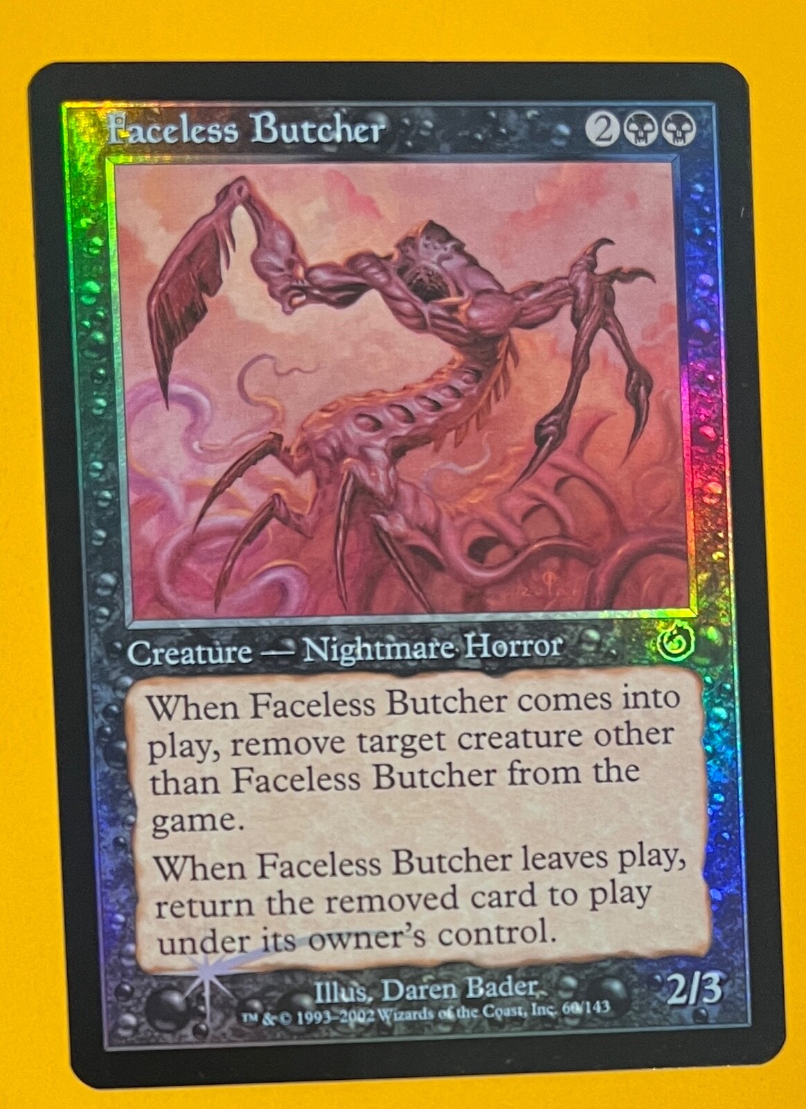MTG FACELESS BUTCHER (FOIL) Torment (OldManMTG 004-847) | eBay