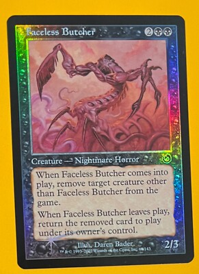 MTG FACELESS BUTCHER (FOIL) Torment (OldManMTG 004-847) | eBay