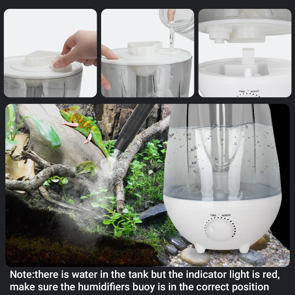 4L Reptiles Fogger Humidifiers Mister Misting System Terrarium Foggers ...
