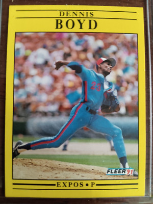 DENNIS BOYD EXPOS 1991 FLEER BASEBALL CARD #226 | eBay