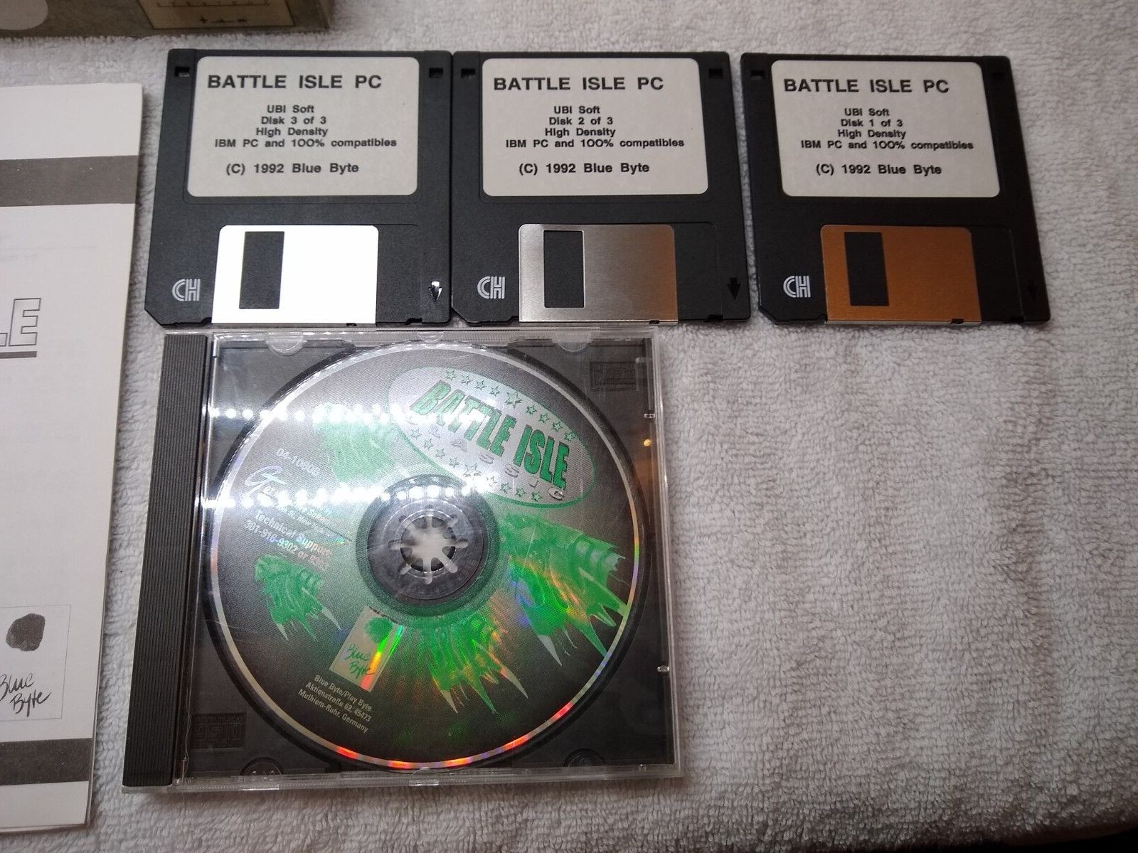 Battle Isle / Battle Isle 2200 PC Game Vintage Ubi Soft IBM 1991 3.5 ...