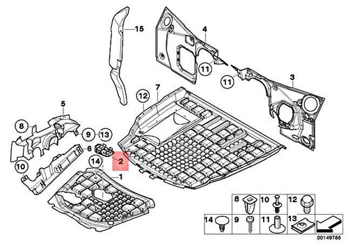 Genuine BMW X5 Z3 M E53 X5 3.0d 3.0i 4.6is Z3 M3.2 Cover 51718268897 | eBay