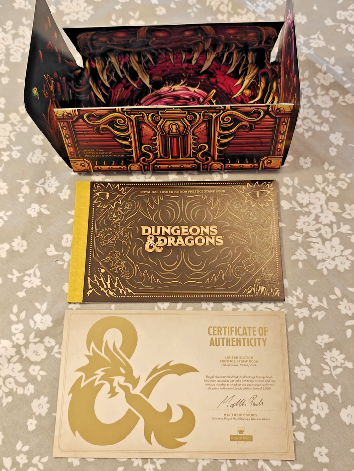 Dungeons & Dragons 50th Anniversary Limited Royal Stamp Collection ...