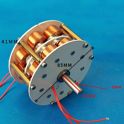 Double-Layer Disc Type Iron Core Generator Permanent Magnet Brushless ...