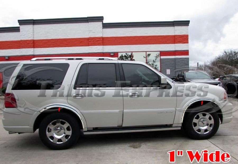 for:2003-2006 Lincoln Navigator Stainless Lip Arch Flare Fender Well ...