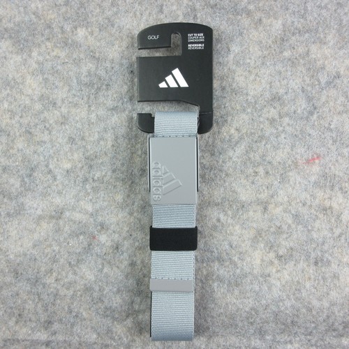 NWT Adidas Golf Reversible Web Belt Grey and White OSFM Stretch Cut To ...