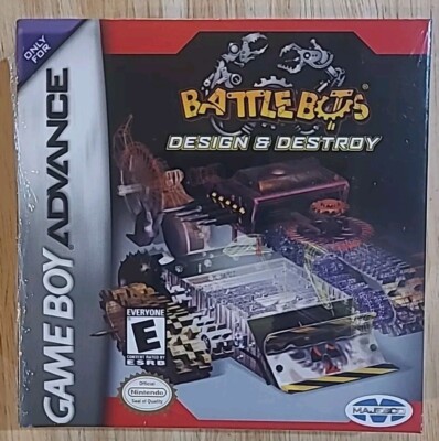 Game Boy Advance Battlebots Design & Destroy GBA *New & Factory Sealed ...