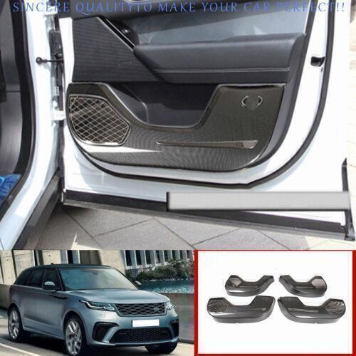 For Range Rover Velar 2018-2024 Carbon Fiber Inner Door Anti-Kick Panel ...
