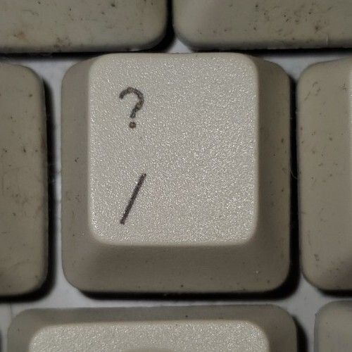 Question Mark Forward Slash Key Only For Micro Innovations Keyboard ...