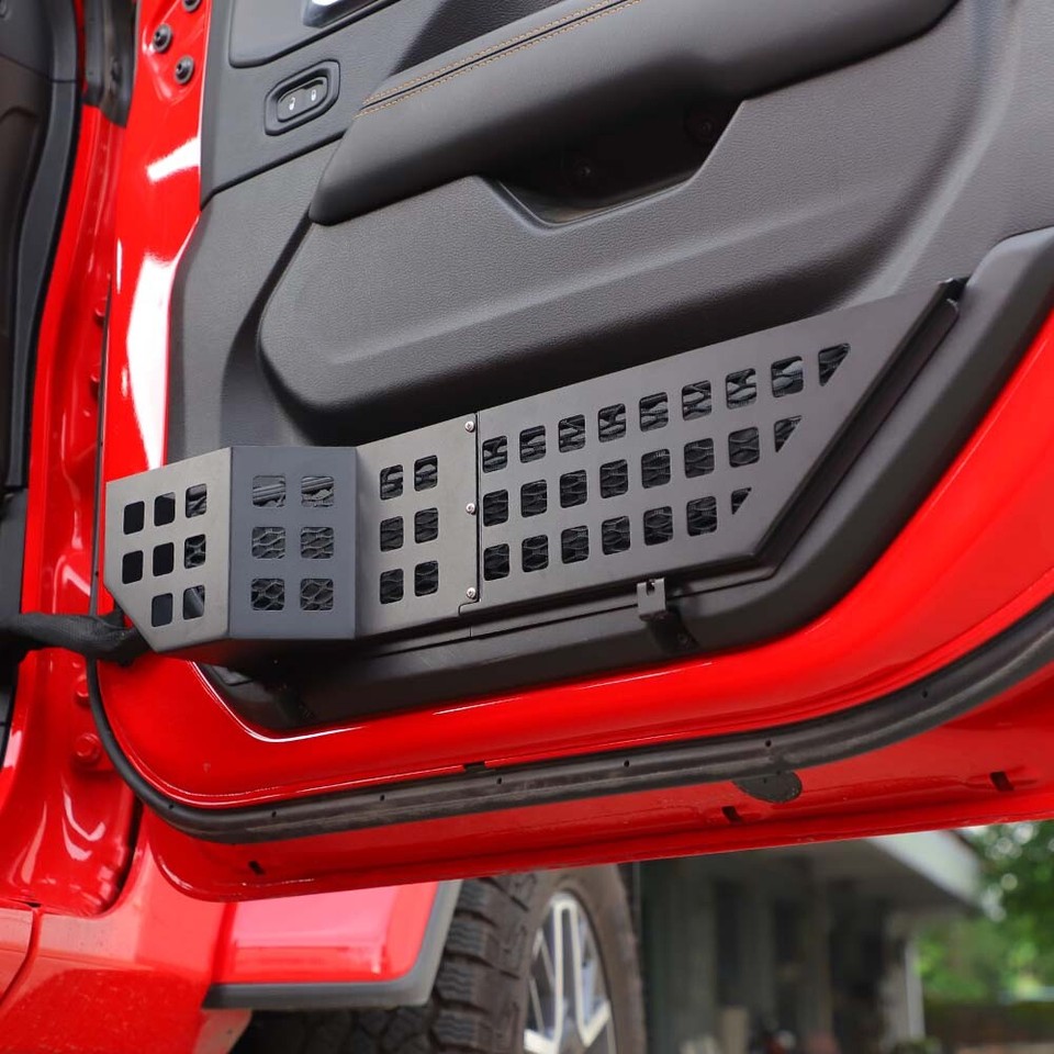 2x Metal Front Door Pocket Storage Box for Jeep Wrangler JL JT 2018 ...