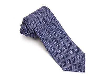 BRIONI 100% Pure Silk Satin Luxury Tie Micro Diamond Pattern Made in ...