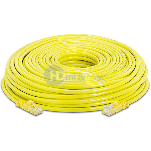 4x 100FT CAT5e Cable Ethernet Lan Network CAT5 RJ45 Patch Cord Internet ...