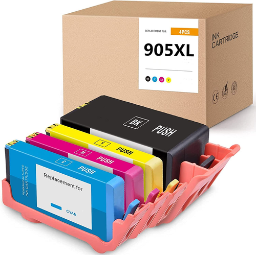 4 Pack 905XL Ink Cartridges Compatible with HP Officejet Pro 6950 6956 ...