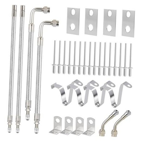 Dually Valve Stem Extenders Kit, Double Tires Air Inflation Kit ...