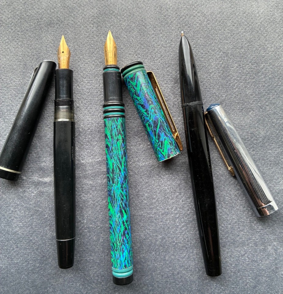 Vintage Fountain Pen Bundle Job Lot Collection Osmiroid, Waterman ...
