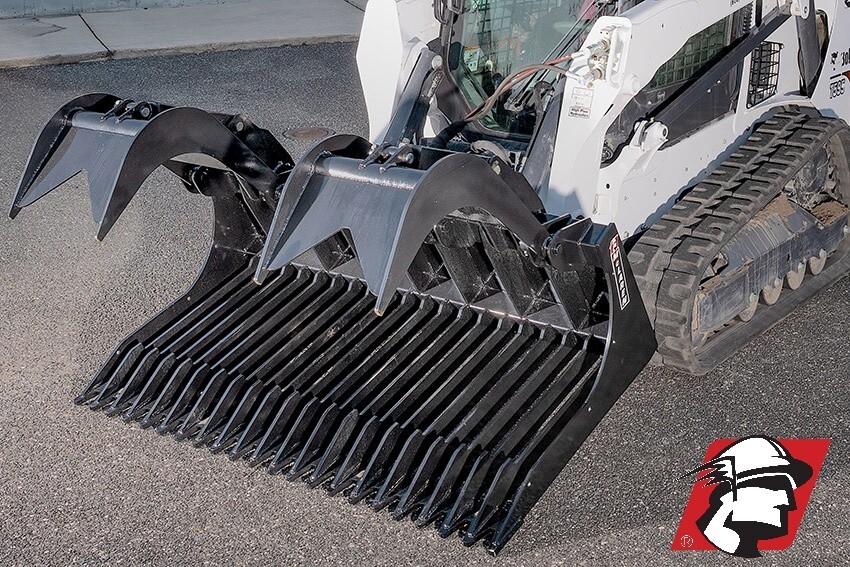 Skid Steer Rock Grapple Bucket Extreme Duty Attachment 78" Wide ...