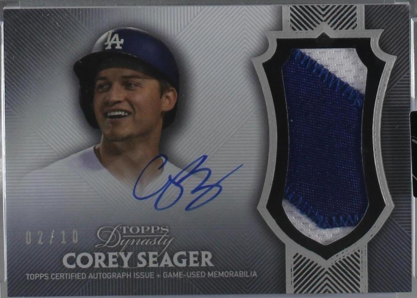 2017 Topps Dynasty - Autograph Patches Corey Seager #AP-COS1 /10 (AU ...