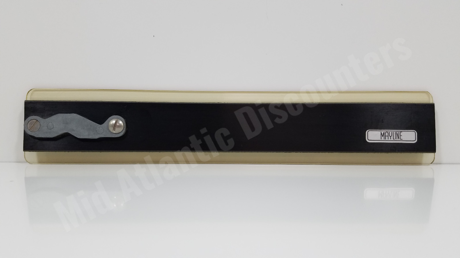 NOS Mayline 12" Inch Vintage Parallel Straight Edge Ruler Bar w/ Metal ...