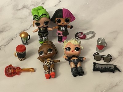 4 LOL Surprise Remix Rock Tots Dolls Fierce Bhaddie Metal Babe Goo-Goo ...