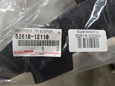 Genuine OEM Toyota 52618-02290 Front Bumper Lower Absorber 2020-2023 ...