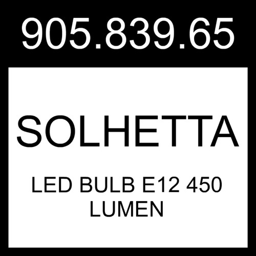 IKEA SOLHETTA LED Bulb E12 450 Lumen Globe Opal 2 Pack 905.839.65 | eBay