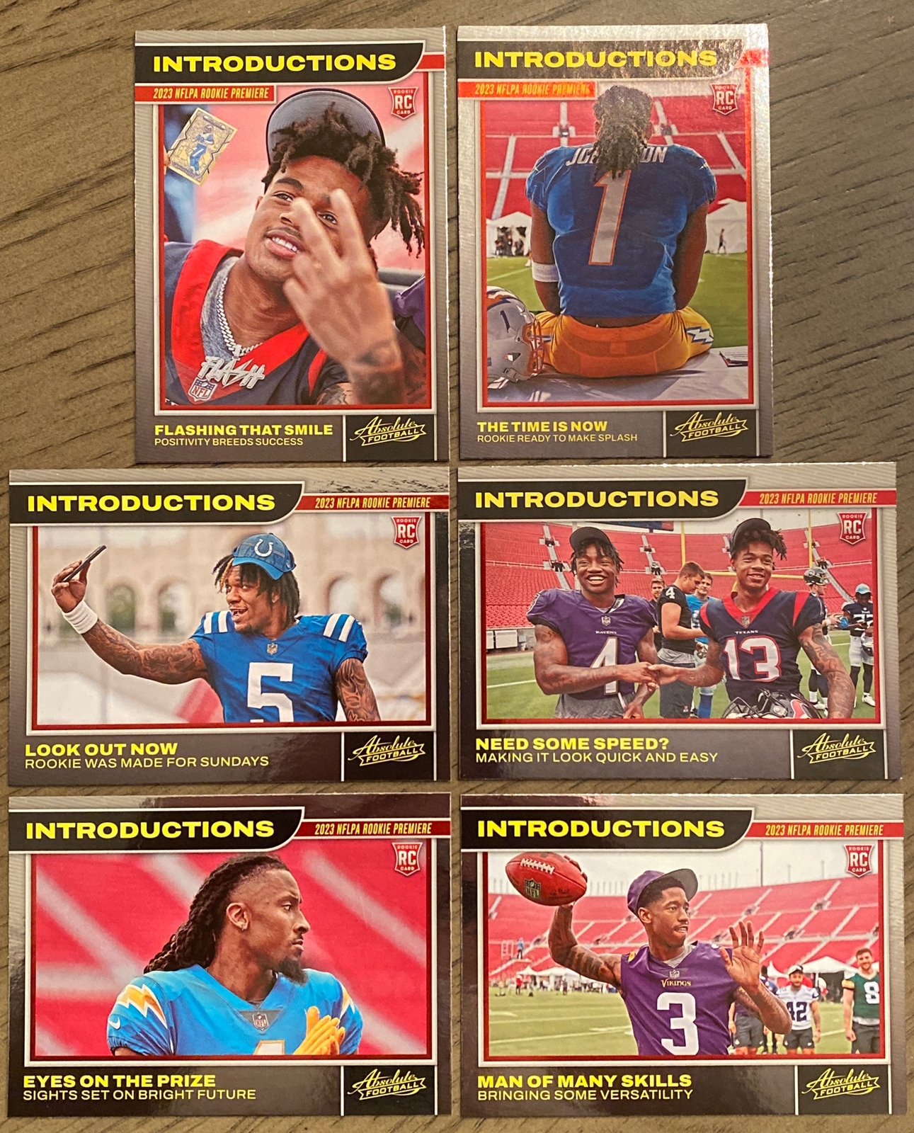INTRODUCTIONS - 2023 Panini Absolute Football Rookie Cards You Pick ...