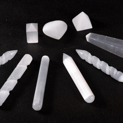 Natural Transparent Crystal Plaster Spiral Crystal Plaster Stick | eBay