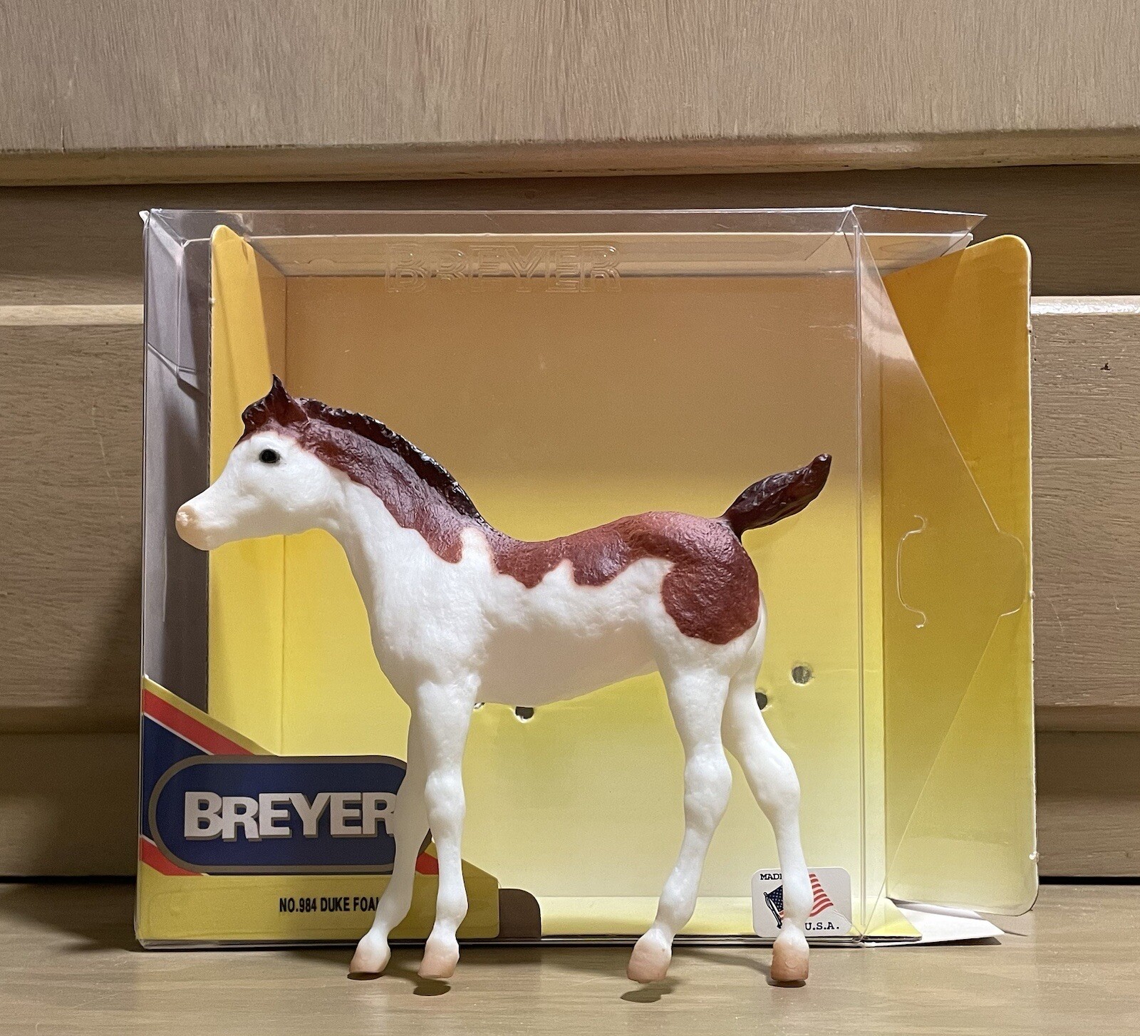 Breyer Horse #984 Duke Red Chestnut Pinto Pony Foal Phantom Wings OG ...