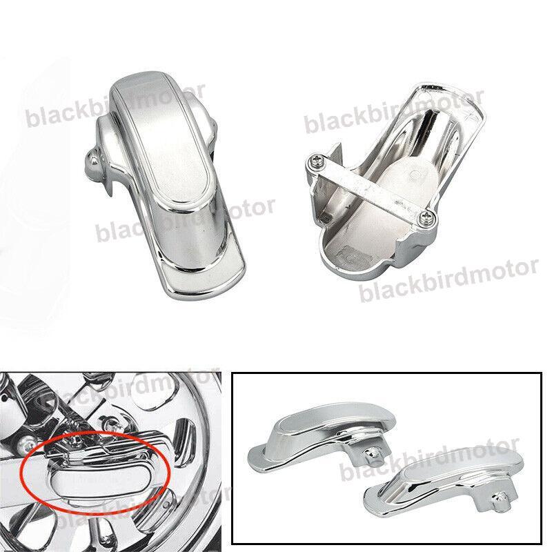 Chrome Rear Frame Axle Covers for Harley Dyna FXD Super Glide FXDF Fat ...