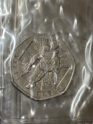 RARE Fifty Pence 50p Commemorative World War 2 ll Coin 2006 wounded ...