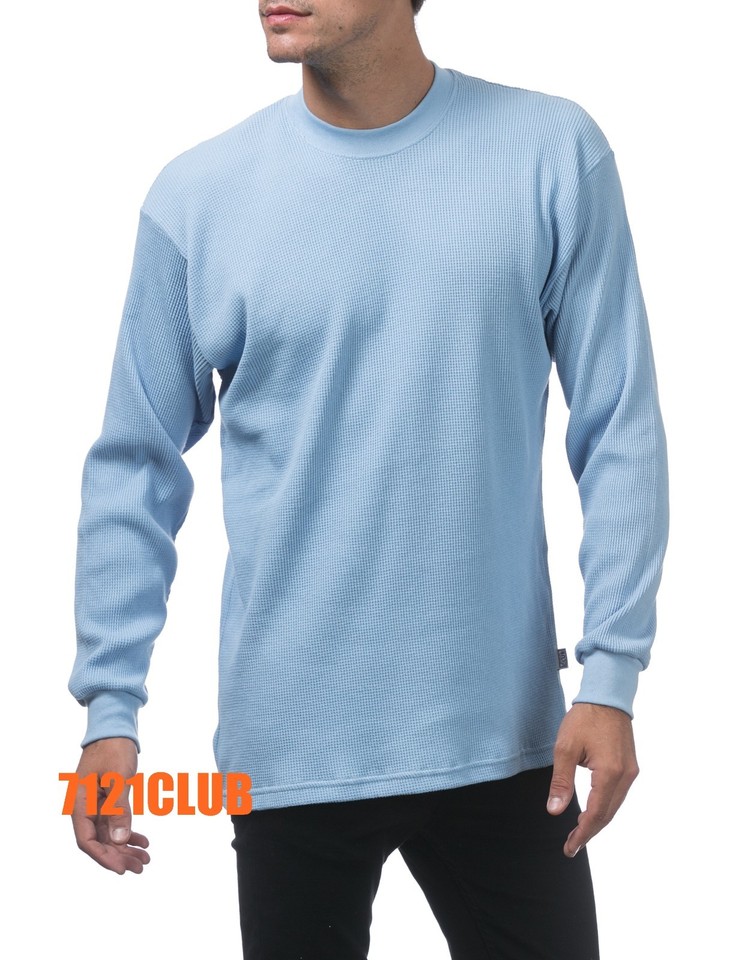 PRO CLUB THERMAL T SHIRTS PROCLUB MEN HEAVYWEIGHT LONG SLEEVE SHIRT BIG ...
