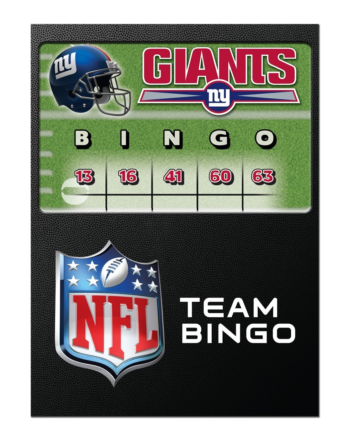 NFL FOOTBALL TEAM BINGO Game N.Y. GIANTS OFFICIALLY LICENSED NIB New ...
