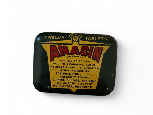 Vintage Anacin Tin – 12 Tablet Pain Relief Box – Jersey City NJ | eBay