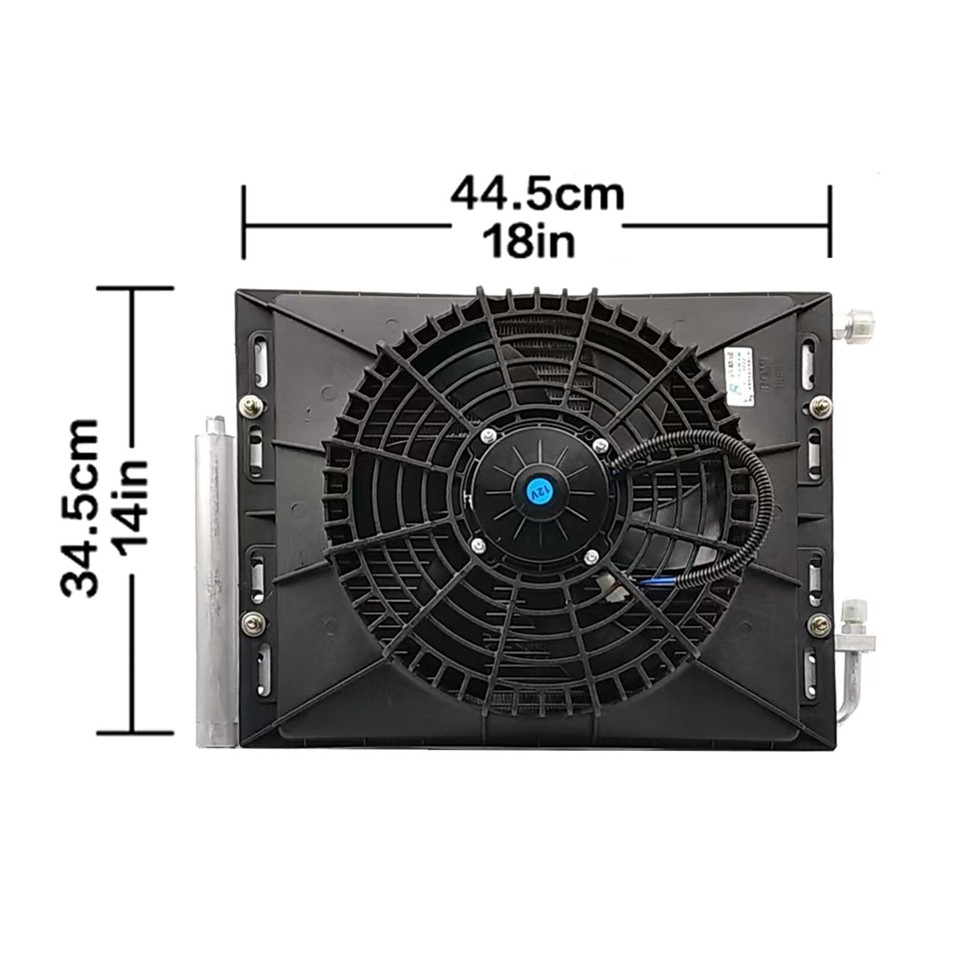 12V Underdash Only Cool Air Conditioner Universal Electric AC Unit for ...