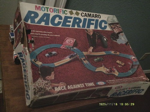Vintage 1960 Ideal Motorific Racerific Camaro with Race Car & Extra ...