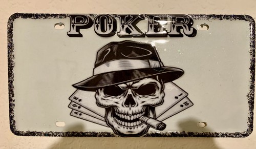 Handmade Popular Poker Game Wall Decor Sign Upcycled Aluminum License ...