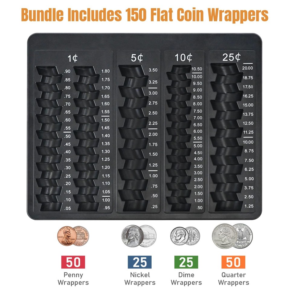 1PCS Black Coin Counter Tray -Change Counter Coin Counting and Sorting ...