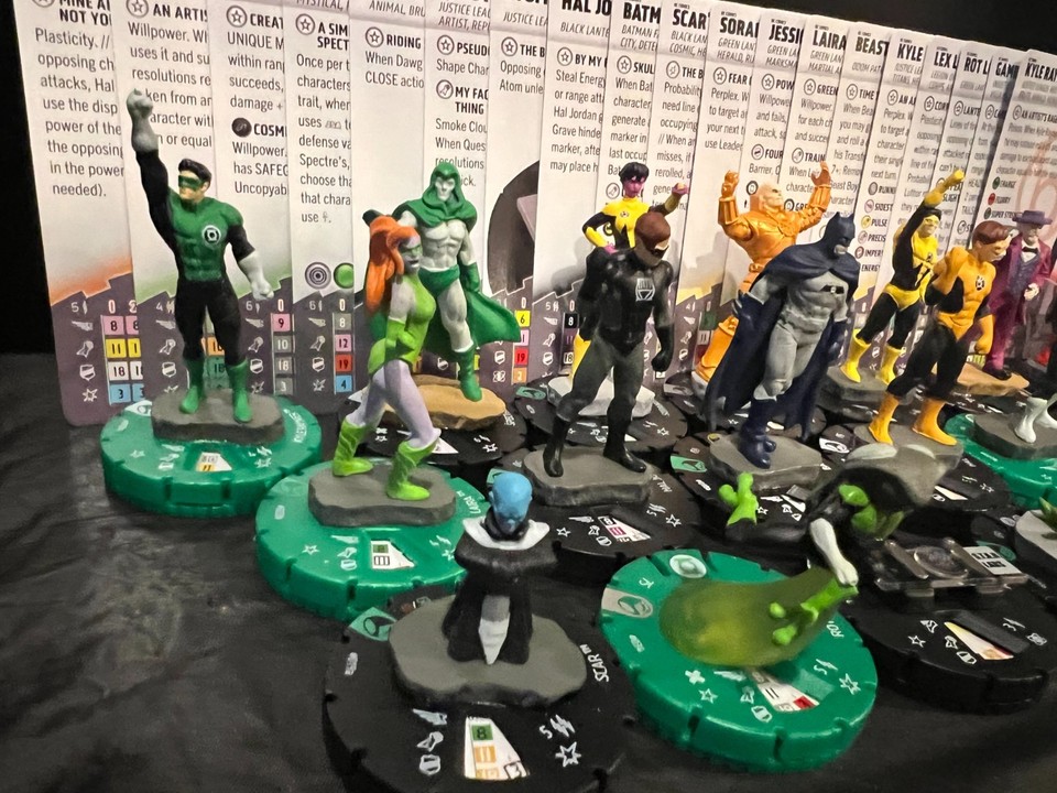 Heroclix DC Lot of 19 Lantern Legacy: Kyle Rayner, Gambler, Rot Lop Fan ...