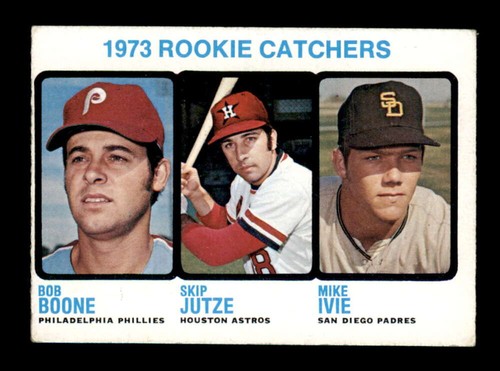 1973 Topps #613 Bob Boone/Skip Jutze/Mike Ivie Rookie Catchers EX ...