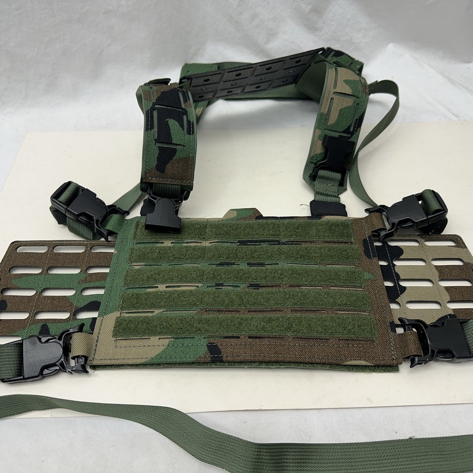 London Bridge Trading LBT-1961-LC Minimalist Chest Rig Woodland M81 ...