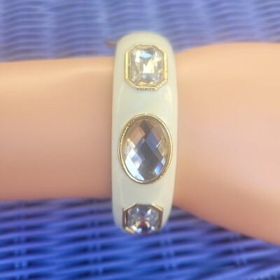 Bracelet “Glam 80s Treasure Trio – Lucite, Enamel, and Rhinestone ...
