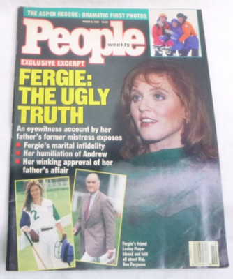 People Magazine March 8, 1993 Fergie: The Ugly Truth | eBay