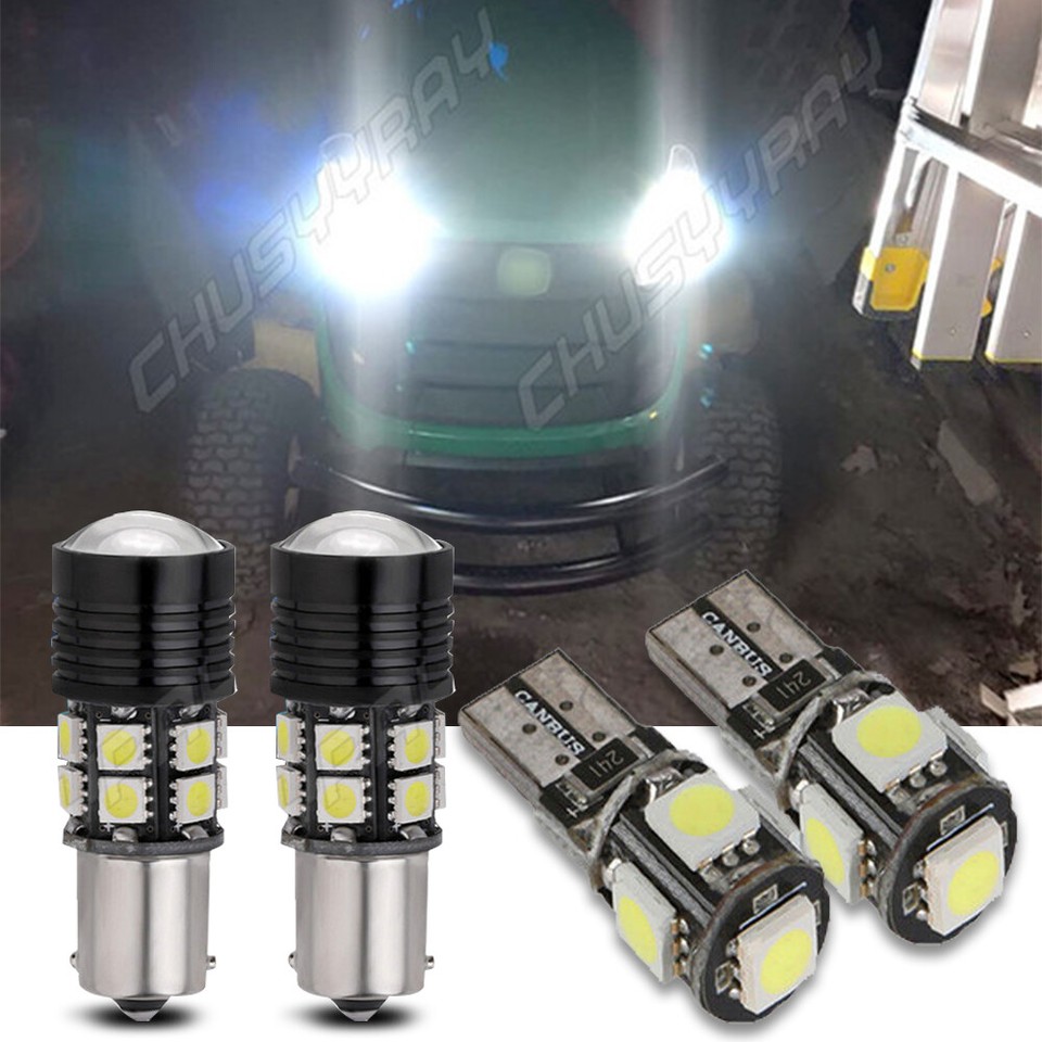 Front & Rear LED light bulbs for a Deere 425 445 455 headlights AD2062R ...