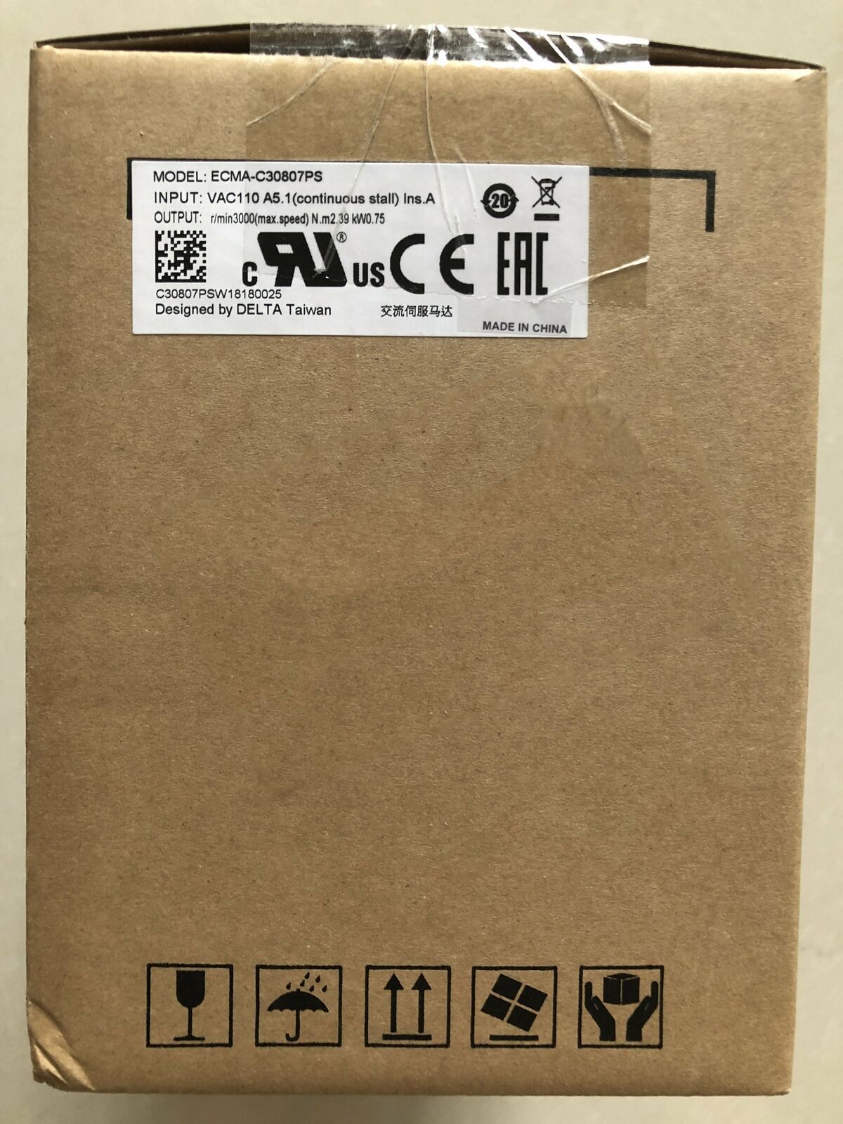 NEW DELTA in box ECMA-C30807PS Servo Motor ECMAC30807PS One year ...