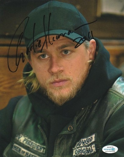 CHARLIE HUNNAM SIGNED "SONS OF ANARCHY" JAX TELLER 8x10 PHOTO AUTOGRAPH ...