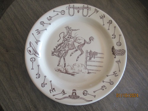 Vintage Tepco Western Travelers Dinner Plate 10 1/2 Marked | eBay