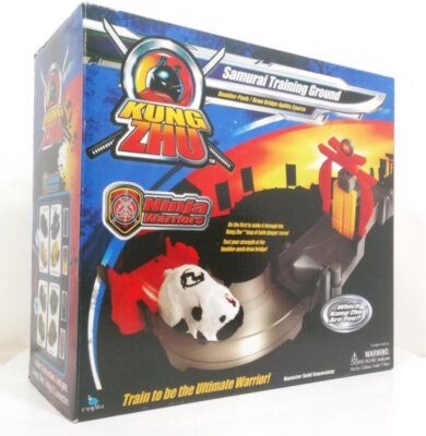 NEW Kung Zhu Samurai Training Ground Boulder Push Draw Bridge Agility ...