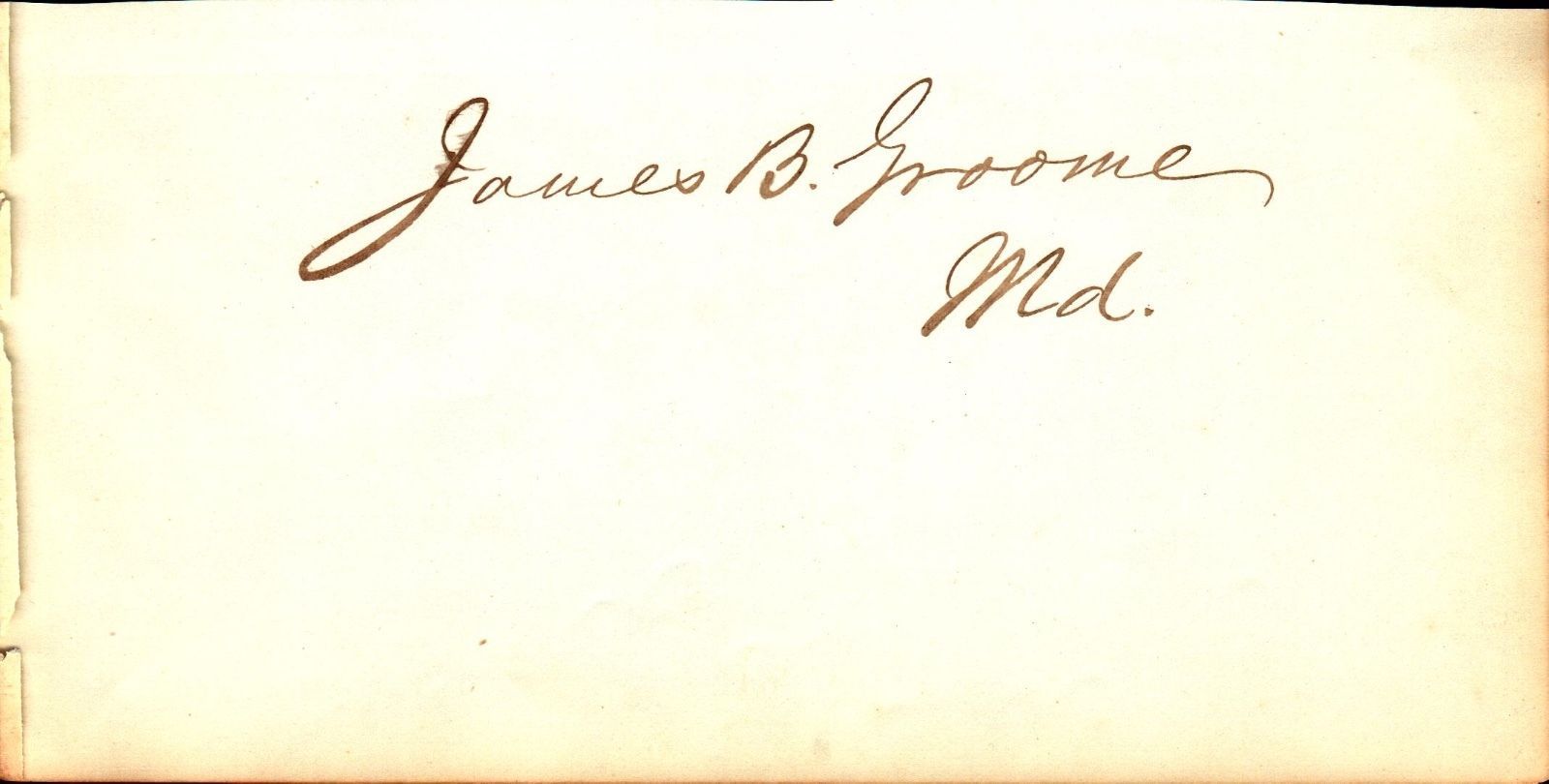James B Groome MD Senator 1879-1885 & MD Governor 1874-76 album page ...