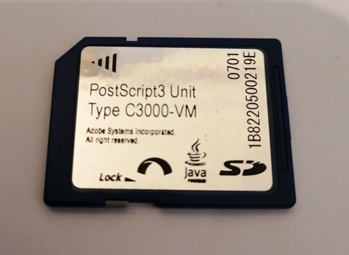 Genuine Ricoh Postscript3 print VM card for ricoh aficio mp C2500 C3000 ...