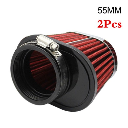 2Pcs Motorcycle Air Filter Funnels Intake Filters For Carb 2.15 inch ...